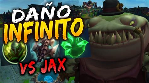 TAHM KENCH TOP BUILD DE DAÑO INFINITO VS JAX EN RANKED EPIC lol eldelabarrapan YouTube