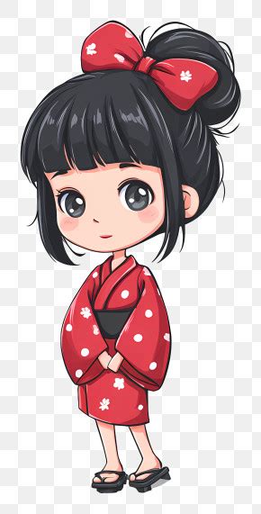 Chibi Girl In Red Kimono Png Images Download Free Chibi Girl In Red