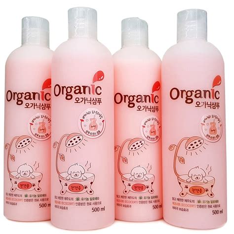 오가닉 애견샴푸 베이비파우더향 전견용 500ml X 4 통 코스트코 코리아