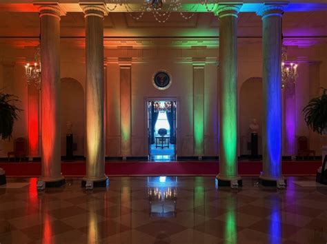 Inside The White House Washington Dc Lit Up For Gay Pride Month