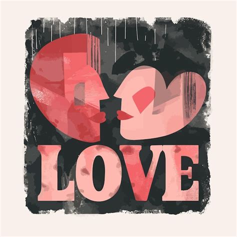 Premium Vector Illustration Of People Kissing Cute Flat Design