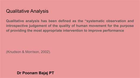Solution Qualitative And Quantitative Motion Analysis Studypool