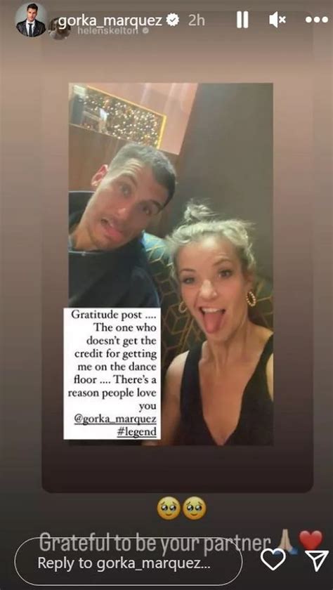 Helen Skeltons Message To Gorka As Bbc Strictly Fans Fume That She