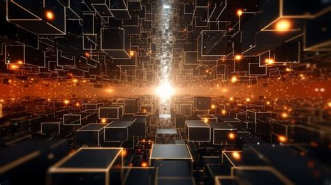 Premium Photo Digital Nodes And Connection Pathsflying