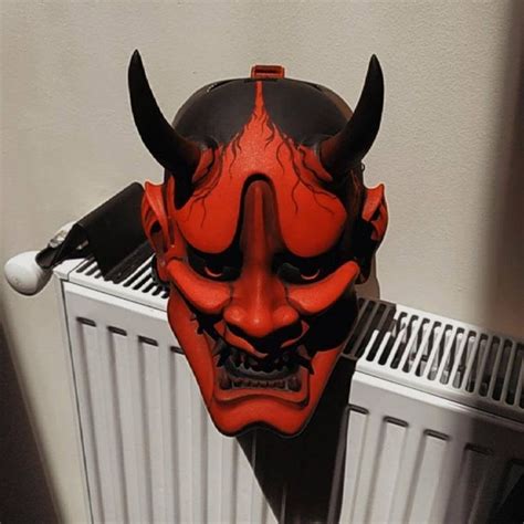 Hannya Mask Oni Demon Mask Japanese Full Face Mask Japanese Etsy