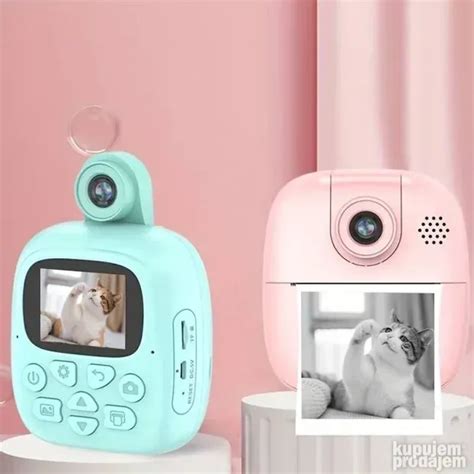 2u1 Foto Aparat Mini Stampac Printer Za Decu Kamera Polaroid