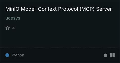Minio Model Context Protocol Mcp Server By Ucesys Glama