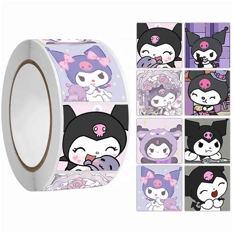 500pcs Kuromi Stickers 8 Designs Kuromi And Melody Stickers Cute