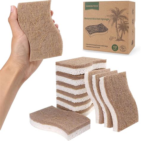 Samebuteco Natural Kitchen Sponge Dish Sponge For Kitchen