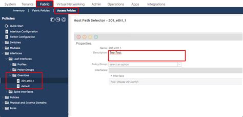 Aci Ver527 601 Or Later Interface Configuration Migration