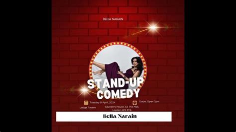 Bella Narains Second Comedy Set Live 9th Of April 2024 Manoella Bella Narain