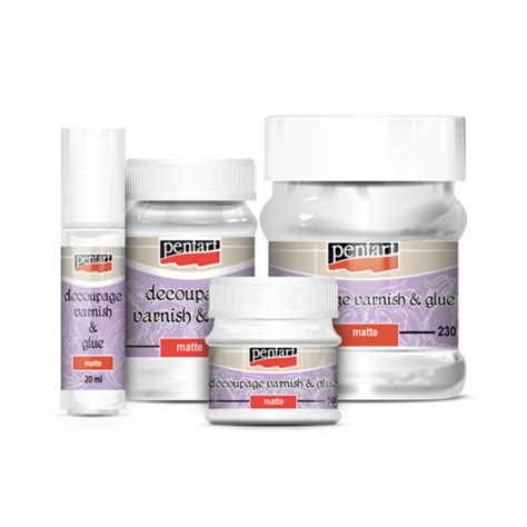 Pentart Decoupage Varnish And Glue Matte 100 230 Or 500ml Sealer