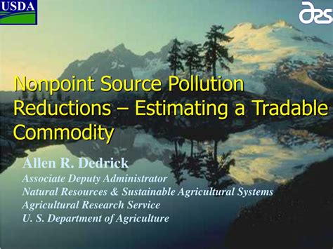 Ppt Nonpoint Source Pollution Reductions Estimating A Tradable Commodity Powerpoint