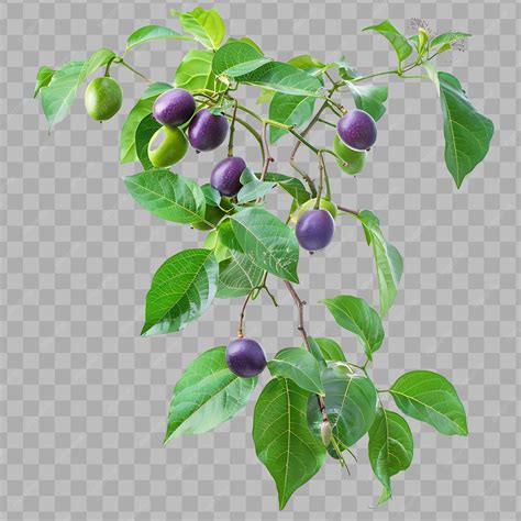 Premium Psd Passion Fruit Vine With Tendrils Climbing Plant And With