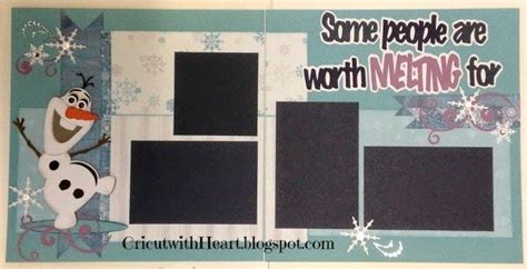 Olaf Layout Disney Scrapbooking Layouts Christmas Scrapbook Pages
