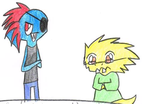 14 Genderbent Undyne X Alphys Otp Challenge By Bomberdrawer On