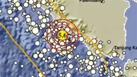 Gempa Magnitudo 5 6 Guncang Bengkulu Selatan Berpusat Di Laut