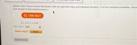 Solved Please Help Assume That X Has A Normal