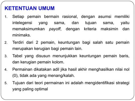 Itp Uns Semester 2 Teori Permainan Ro Pptx Itp Uns Semester 2 Teori Permainan Ro Pptx