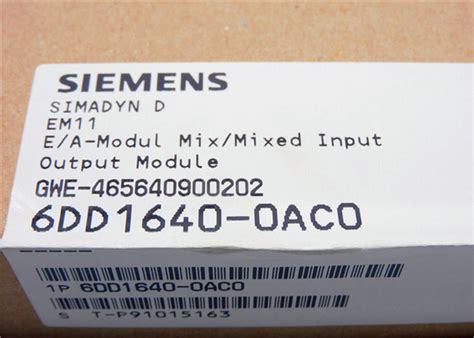 6dd1640 0ac0 Em11 16 Bit Simadyn D Input Output Module