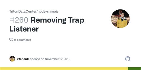 Removing Trap Listener · Issue 260 · Tritondatacenternode Snmpjs · Github