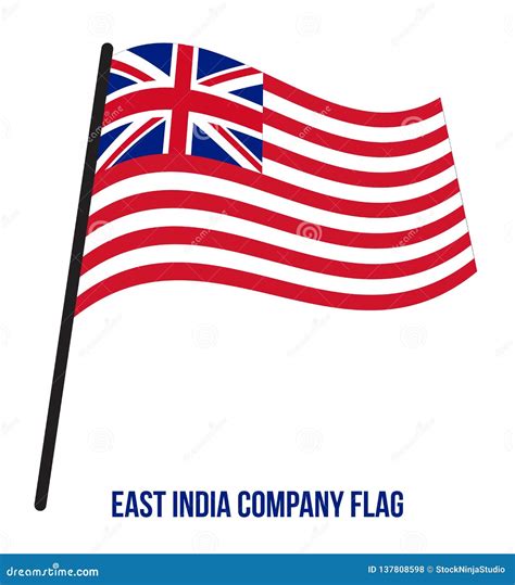 Ejemplo Del Vector Que Agita De La Bandera British East La India