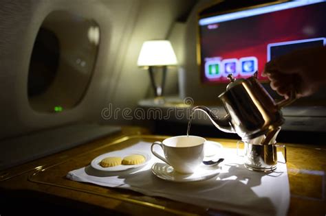 Emirates First Class Interior Editorial Stock Image Image Of Airlines