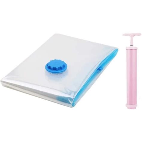 Zhppac Sac Vetement Sous Vide Aspirateur Rangement Sous Vide Sacs De Compression Pour Voyage