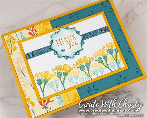 Inked And Tiled Floral Card Making Class Card 2