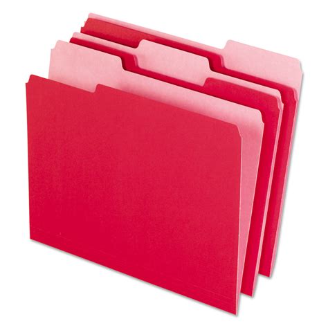 Pendaflex Interior File Folders 1 3 Cut Tabs Assorted Letter Size