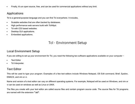 SOLUTION Tcl Tk Quick Guide Studypool