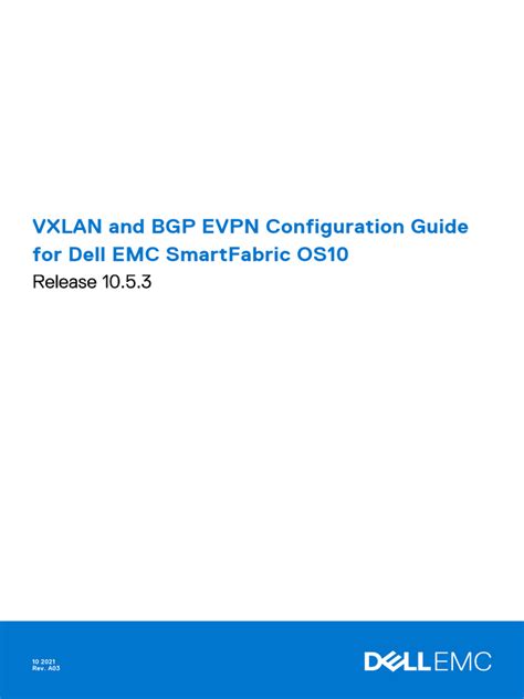 Dell Emc Smartfabric Os10 Deployment Guide3 En Us Pdf Computer