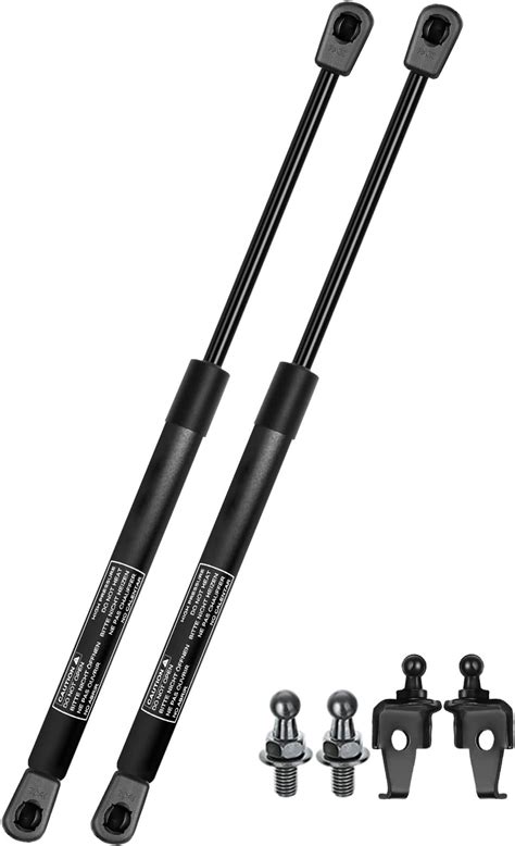 2 Pcs Hood Lift Supports Struts Rods Shocks Gas Springs For