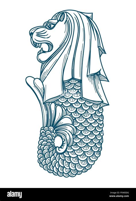 Merlion Statue Cut Out Stock Images And Pictures Alamy