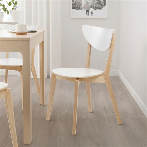 NORDMYRA ノールドミーラ チェア, ホワイト, ゴムノキ - IKEA
