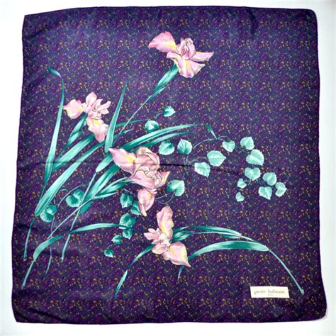 Pierre Balmain Silk Scarf Vintage 1970s Divine Style French Antiques