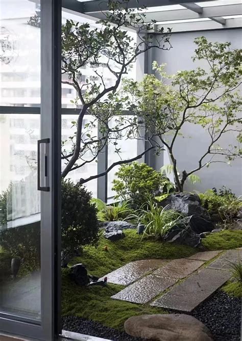 把自然引入室内办公室阳台造景 花瓣网