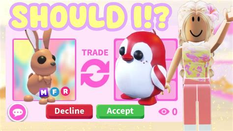 Trade My Mega Hare In Adopt Me Exotic Trades Youtube