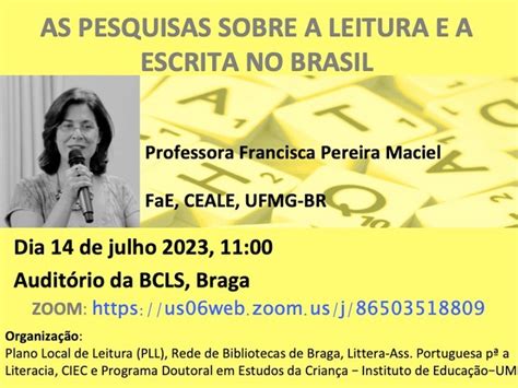 Ceale Centro de alfabetização leitura e escrita UFMG Pesquisadora do Ceale fará palestra