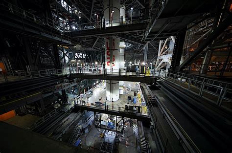 View From Inside The Sls Assembly Building Shows True Scale Of Massive