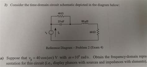 solved 2 consider the time domain circuit schematic