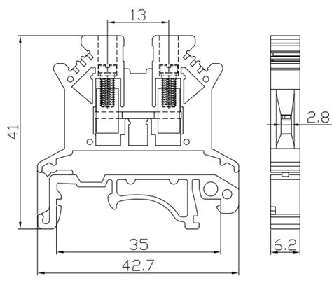 UK2 5B Universal Terminal Block JINH
