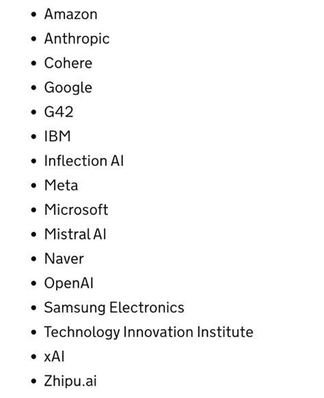 Openai、谷歌、微软等共同签署前沿人工智能安全承诺 Oschina 中文开源技术交流社区