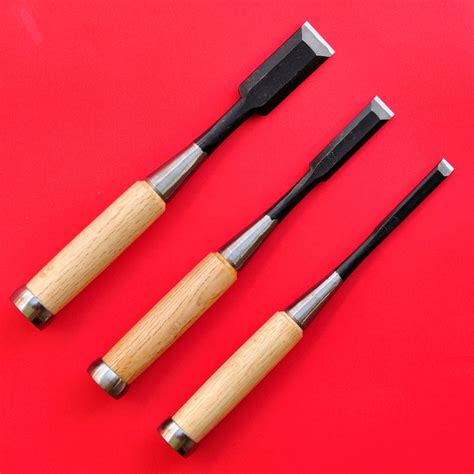 Set 11 Japanese Senkichi Chisel Oire Nomi Yasugi Steel Made In Japan Osaka Tools