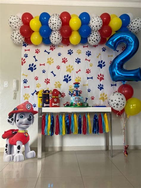 Pin By Monique Santos On 3anos Paw Patrol Birthday Decorations Paw