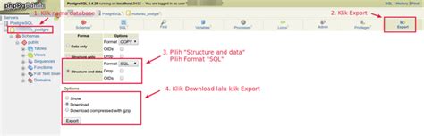 panduan cara import postgresql pada cpanel hosting