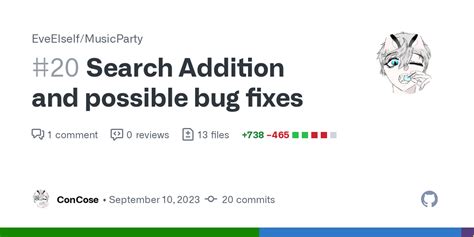 Search Addition And Possible Bug Fixes By ConCose Pull Request EveElseIf MusicParty GitHub