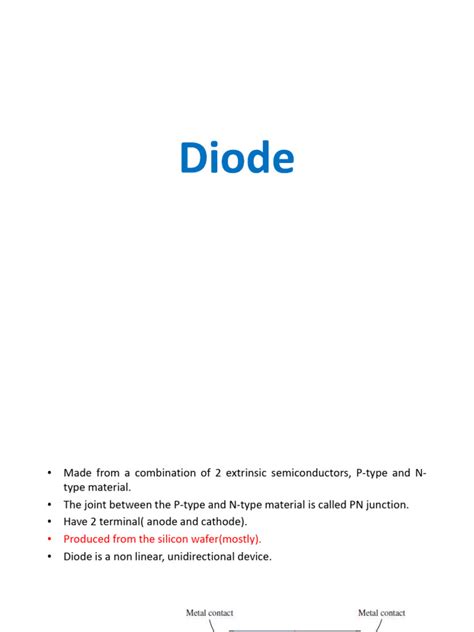 Diode Pdf P N Junction Electrical Network