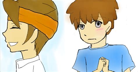 イナイレ 円堂を見つめる立向居 おぴのイラスト Pixiv