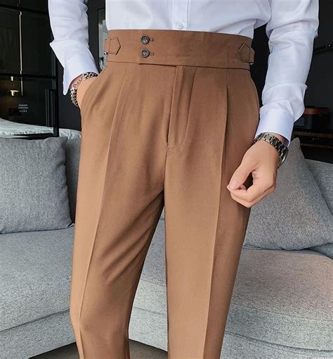 Brown Italian Gurkha Pant For Men